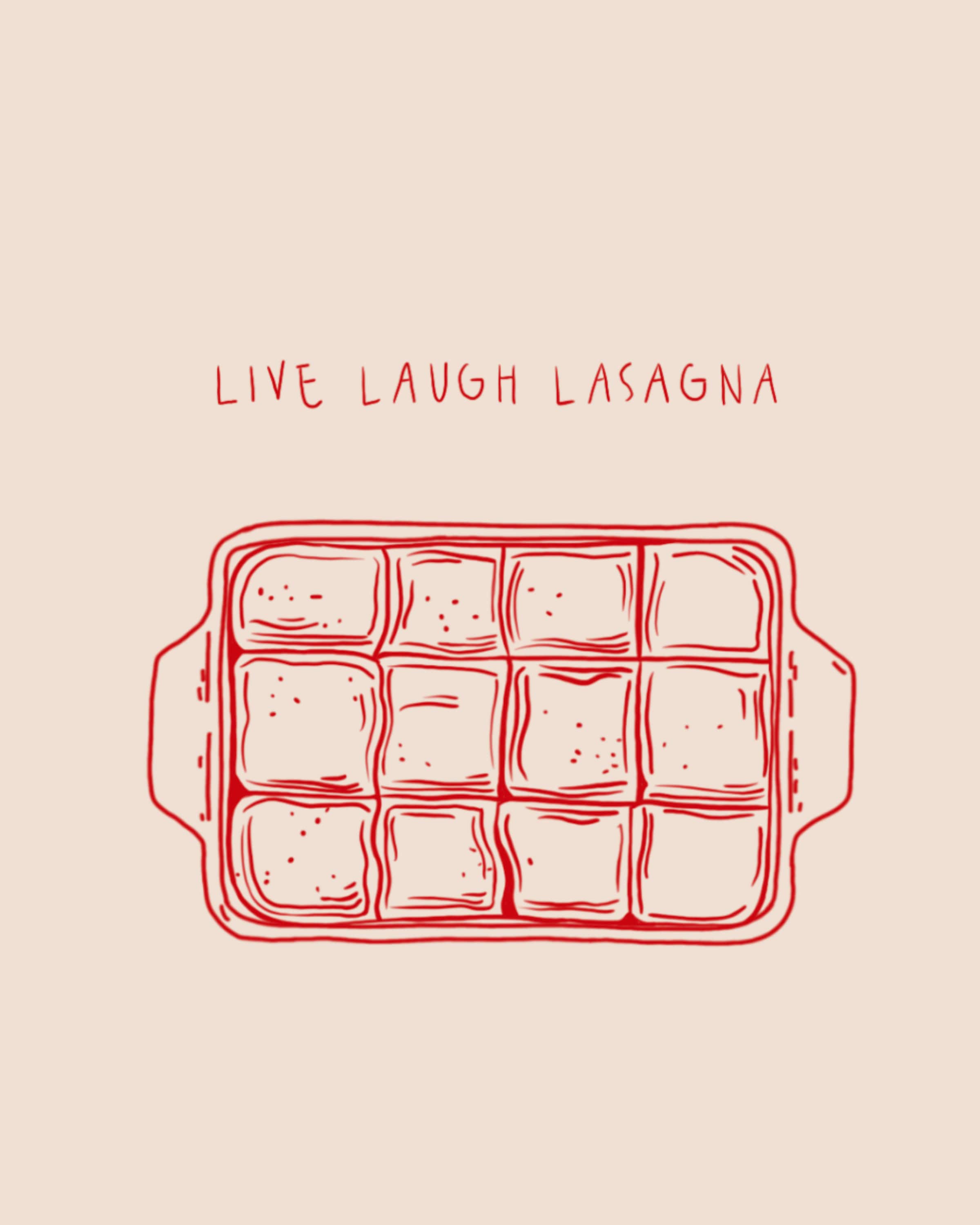 Live Laugh Lasagna | Digital Download | Instant Download | Wall Art - Etsy