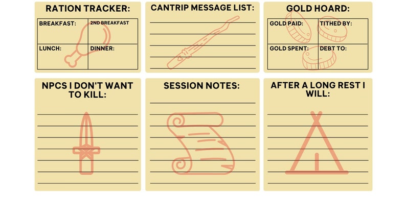 Dnd Daily Planner, Digital Download, Printable - Etsy