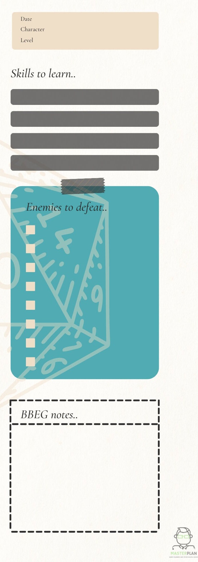 Quest Schedule, Planner, Digital Download, Printable - Etsy