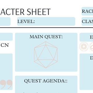 Dnd Daily Planner, Digital Download, Printable - Etsy