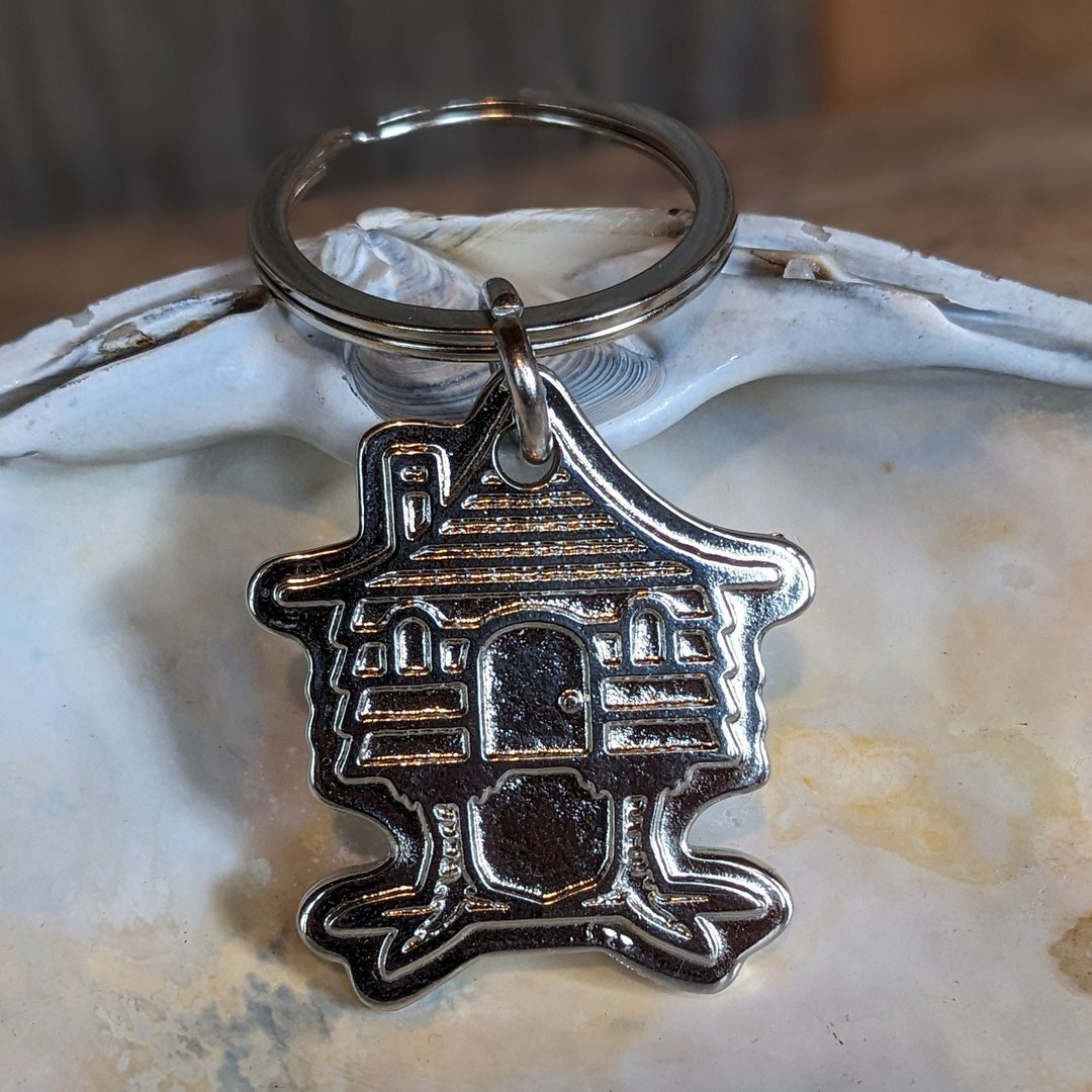 Baba Yaga Chicken Hut Keychain - Etsy
