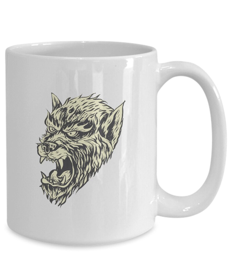Werewolf Mug Werewolf Mask Classic Horror Movies Werewolf Cup Halloween ...