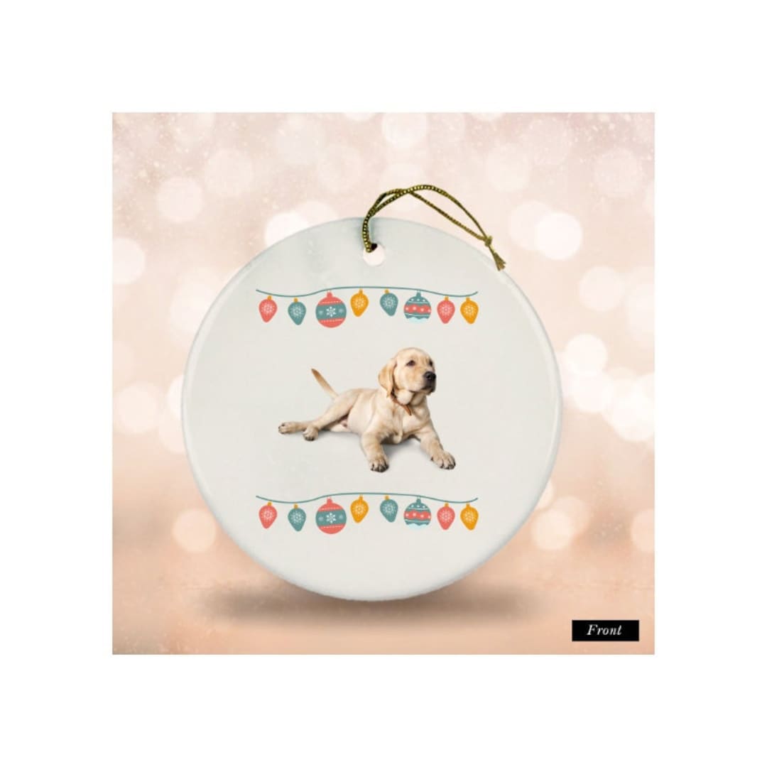 Labrador Christmas Ornament Labrador Retriever Ornament Yellow Lab ...