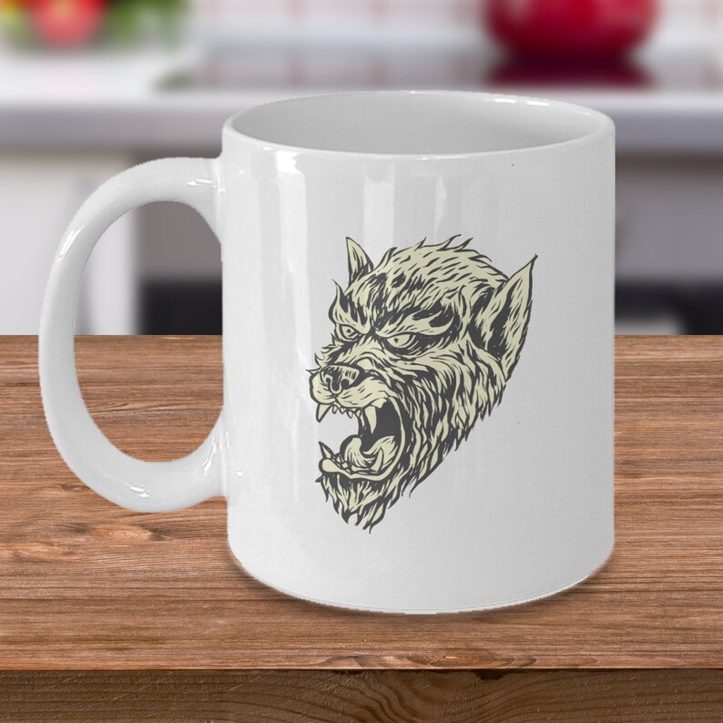 Werewolf Mug Werewolf Mask Classic Horror Movies Werewolf Cup Halloween ...