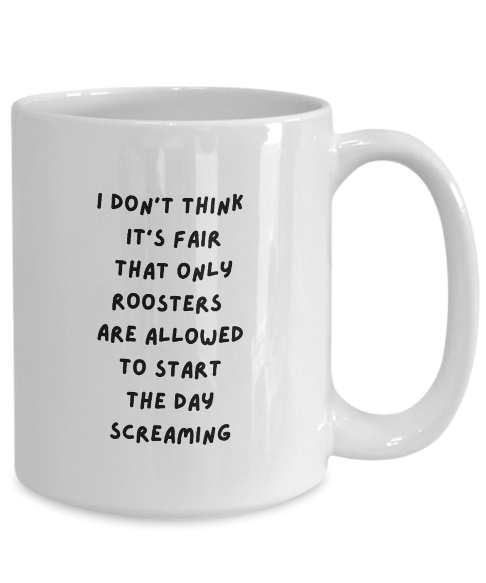 Roosters Screaming Rooster Coffee Cup Rooster Mug Chicken Cup Rooster ...