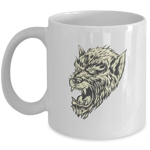 Werewolf Mug Werewolf Mask Classic Horror Movies Werewolf Cup Halloween ...