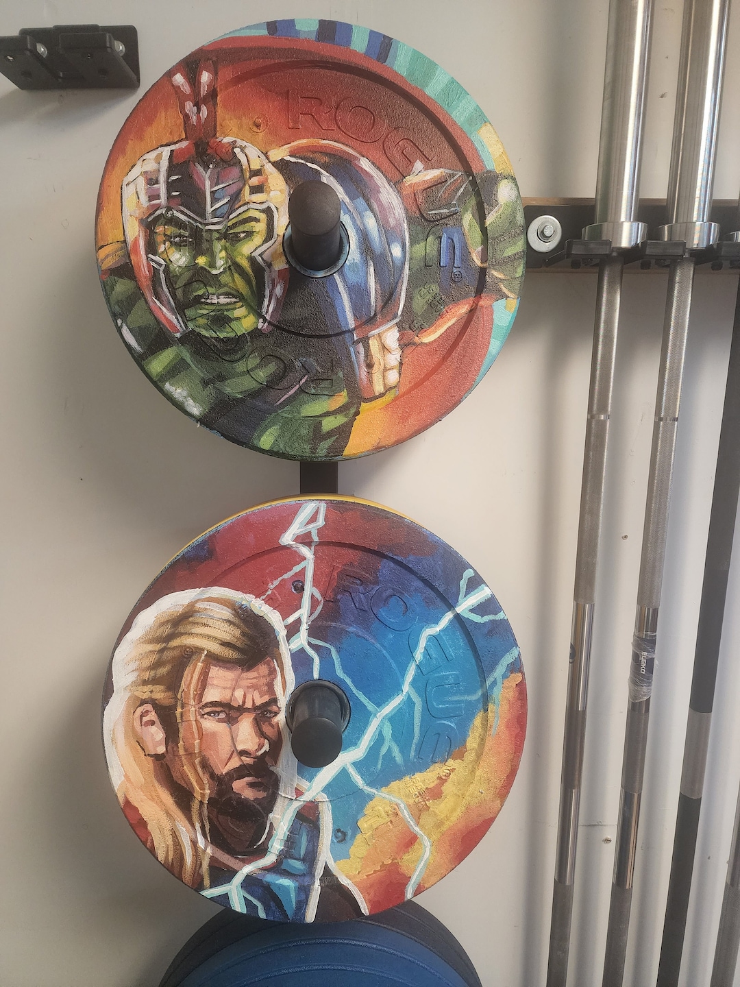 Hand Painted Gym Plates - Etsy