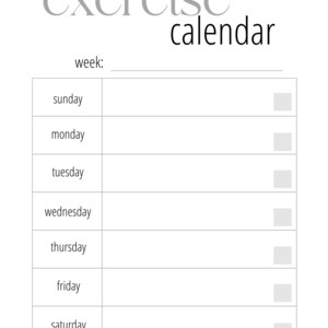 FITNESS JOURNAL - Digital Fitness Planner Page - Weekly Printable Pages ...