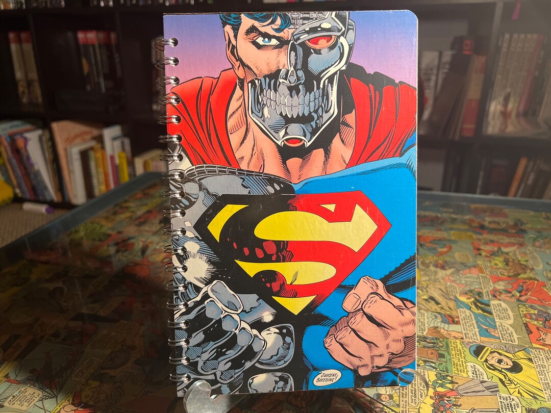 6.5 X 10 in - Cyborg Superman Cover - Sketch Book - Perfect Gift ...