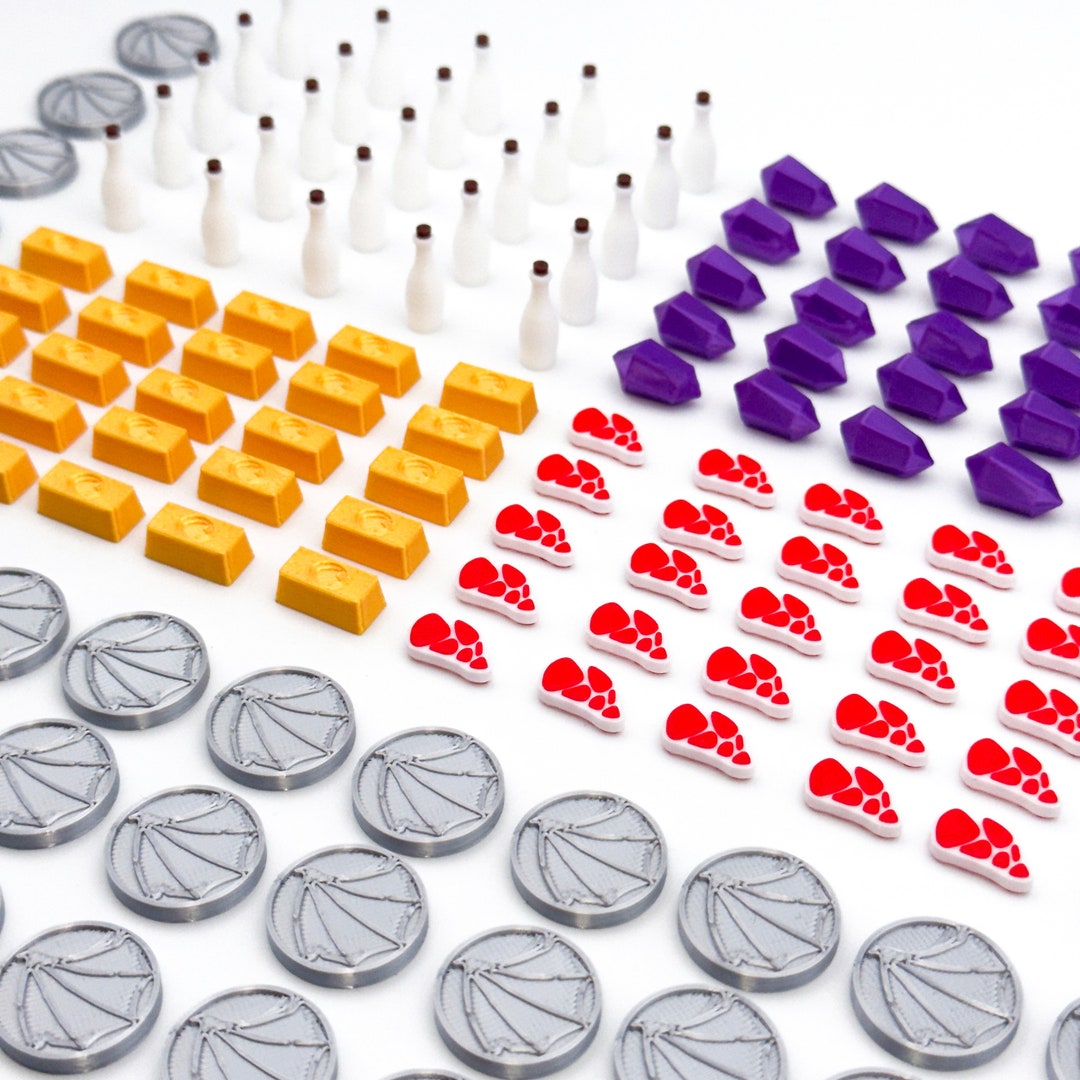 Wyrmspan / Wingstrike – 3D Deluxe Resources + Coins Upgrade Set (145 ...
