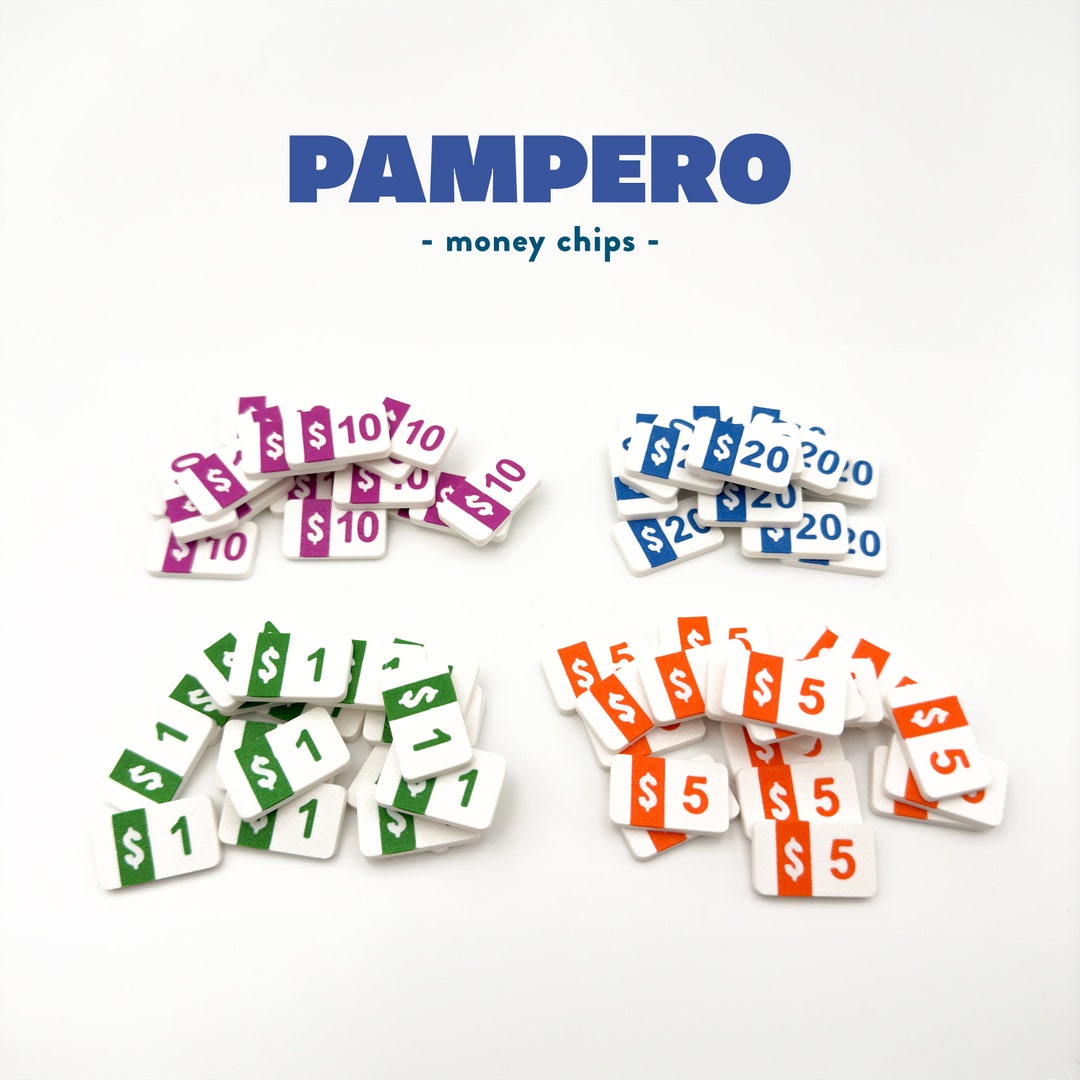 Pampero - 3D Deluxe Money Chip Set (90 Pcs) - Etsy