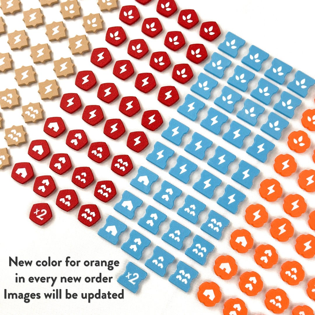 Rebirth – 3D Deluxe Player Token Set (148 Pcs) - Etsy
