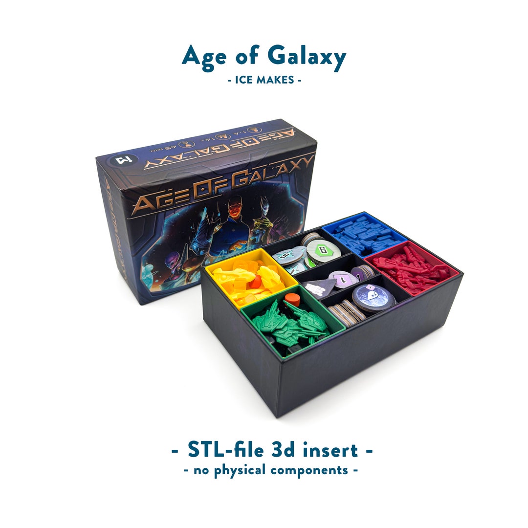 STL Files Age of Galaxy 3D Deluxe Insert no Physical Components - Etsy