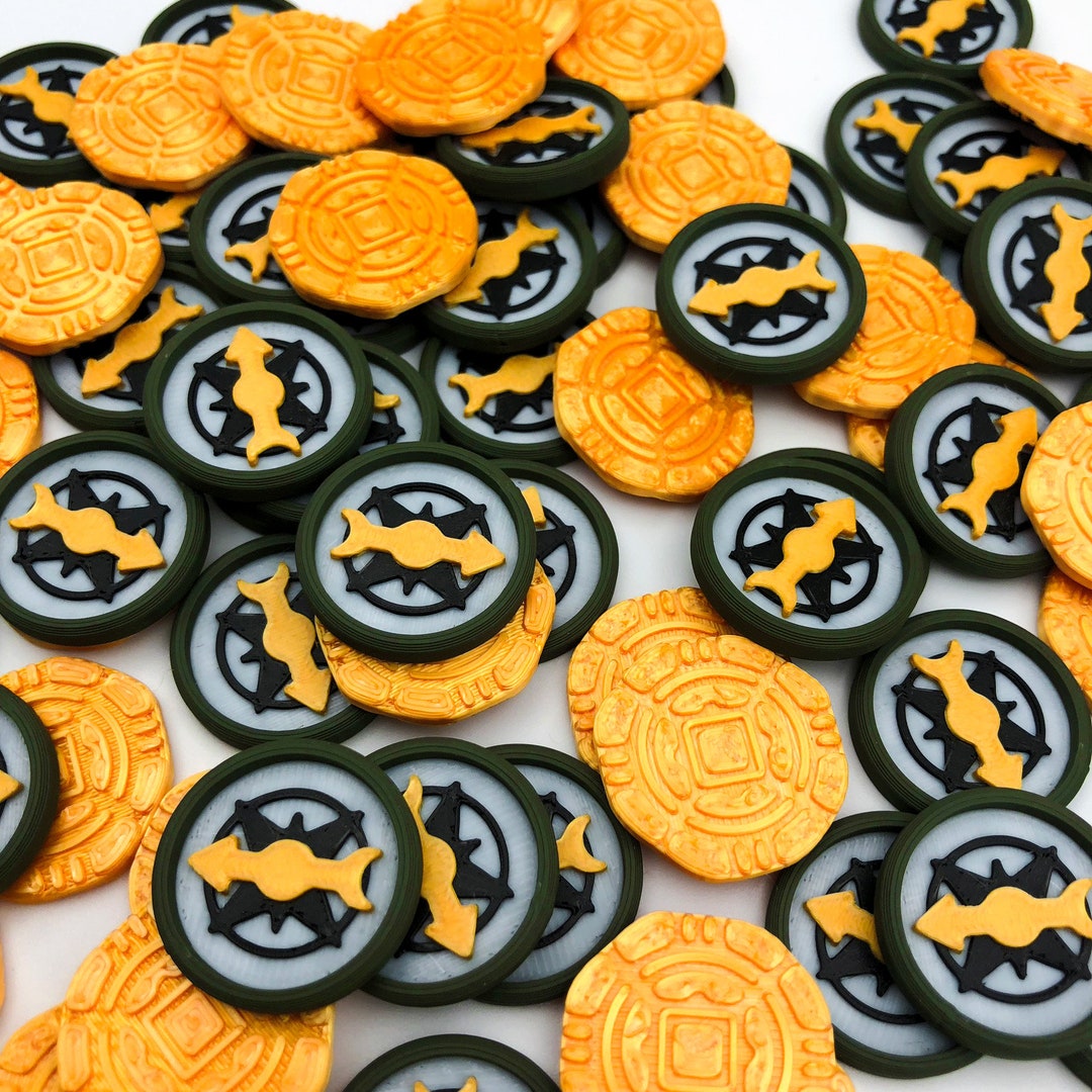 The Lost Ruins of Arnak – Deluxe 27x Compasses & 27x Coins Set ...