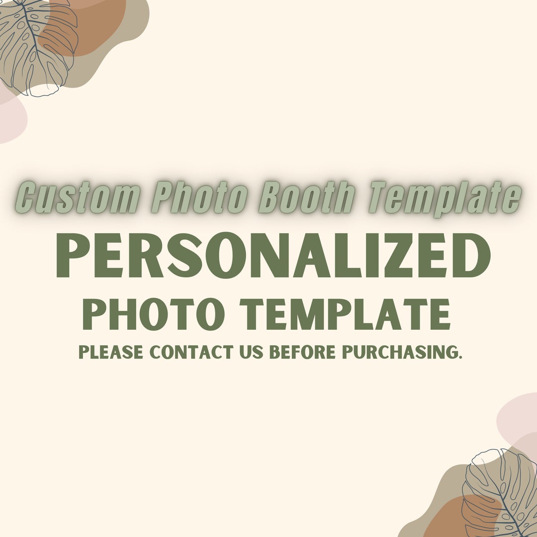 Custom Photo Booth Template Design, Custom Digital Photobooth Template ...