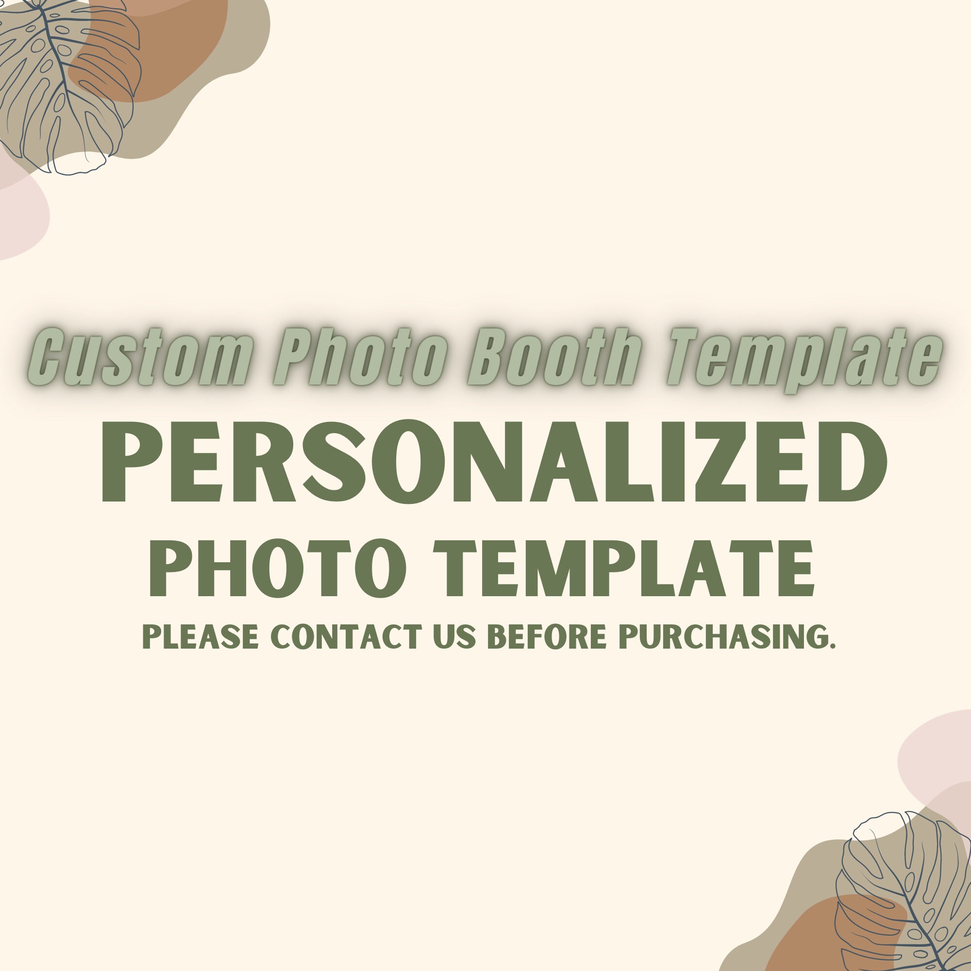 Custom Photo Booth Template Design, Custom Digital Photobooth Template ...