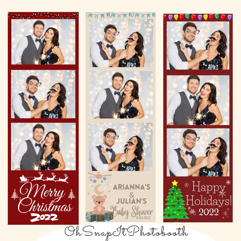 Custom Photo Booth Template Design, Custom Digital Photobooth Template ...