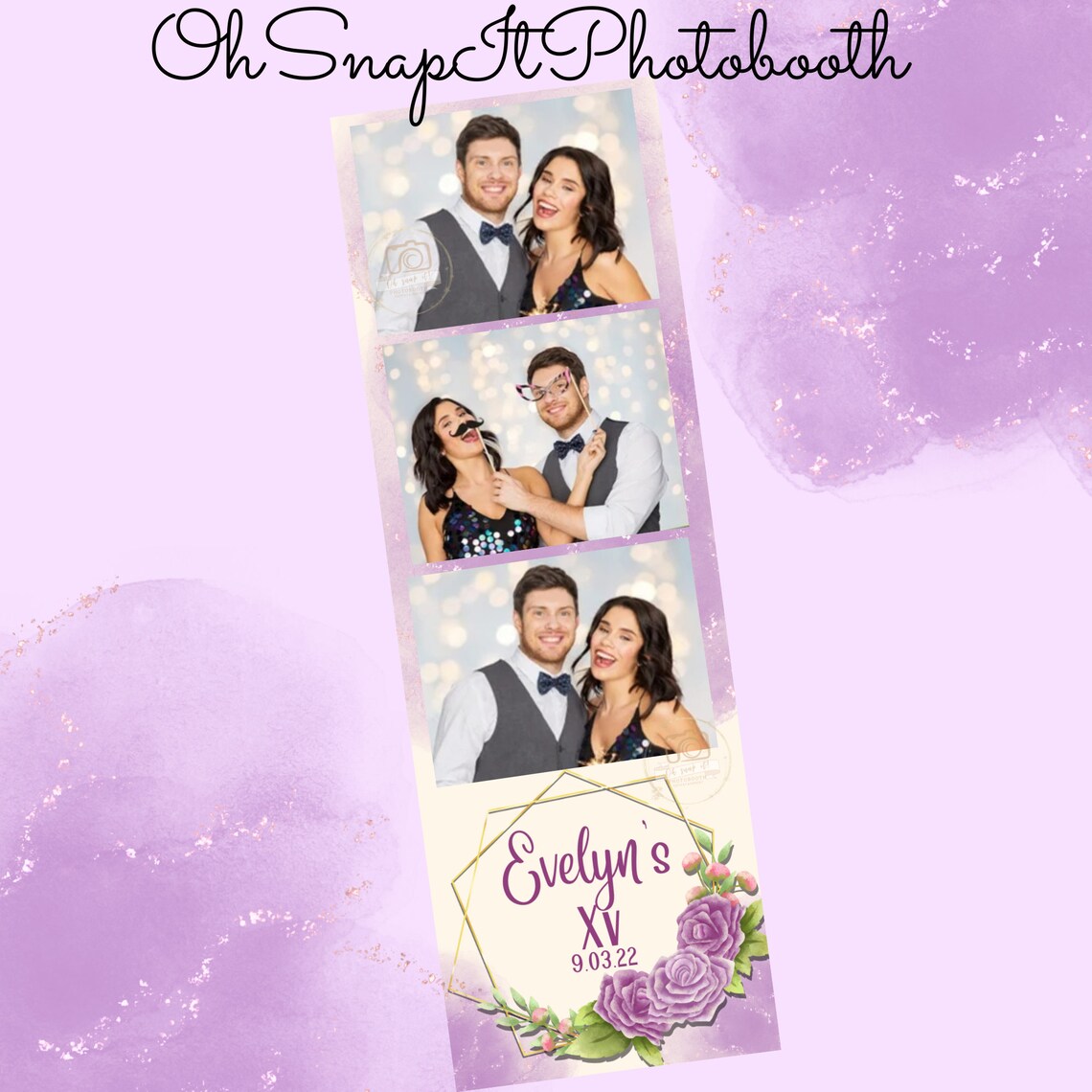 Custom Photo Booth Template Design, Custom Digital Photobooth Template ...