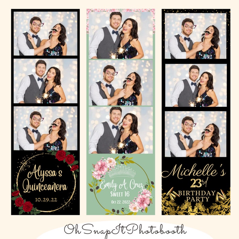 Custom Photo Booth Template Design, Custom Digital Photobooth Template ...