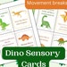 Dinosaur Sensory Movement Break Cards - Etsy
