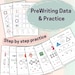 Pre Writing Data Collection & Practice - Etsy