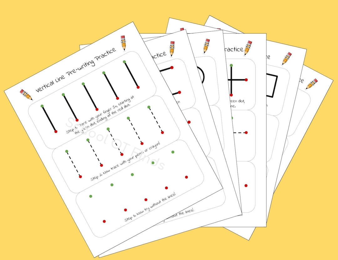 3 Step Pre-writing Packet - Etsy