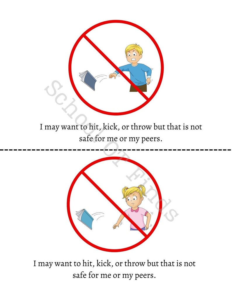 I Can Calm My Body (printable Sensory Story With Visuals) - Etsy