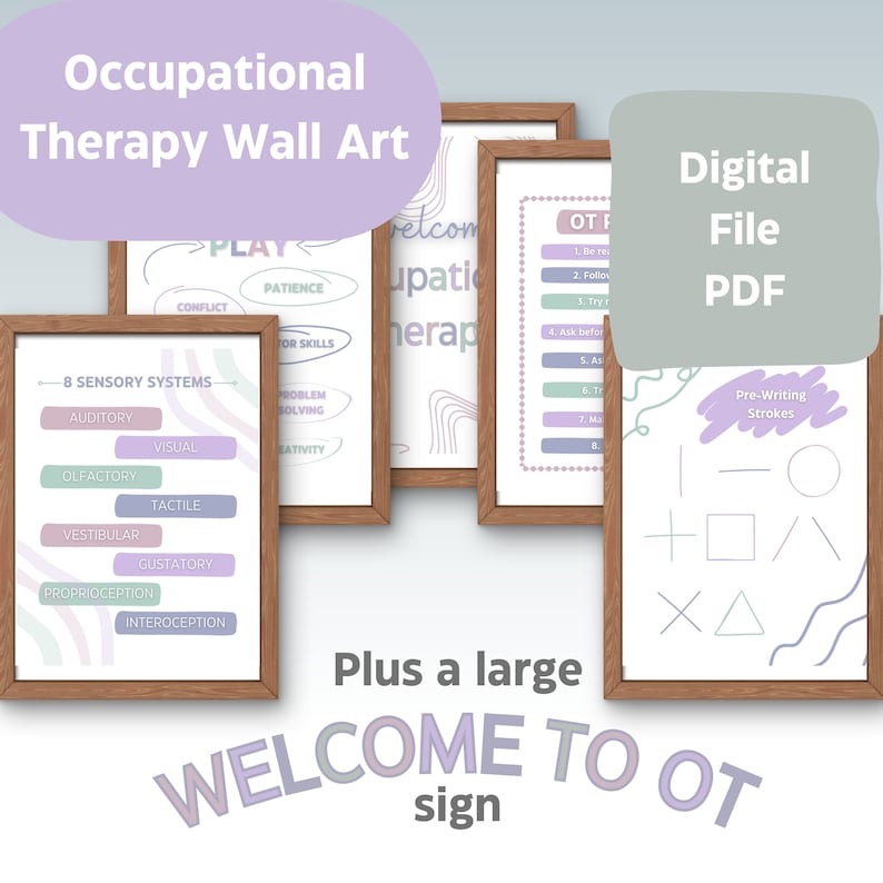Occupational Therapy Wall Art (digital File PDF) - Etsy