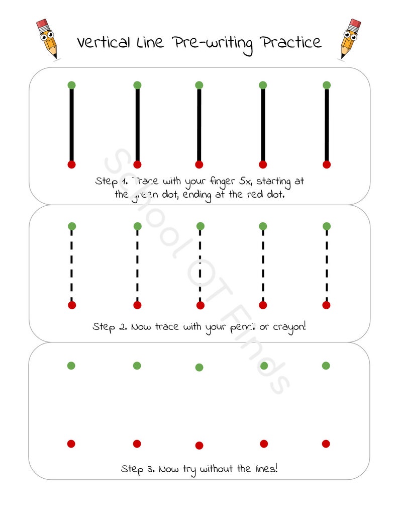 3 Step Pre-writing Packet - Etsy