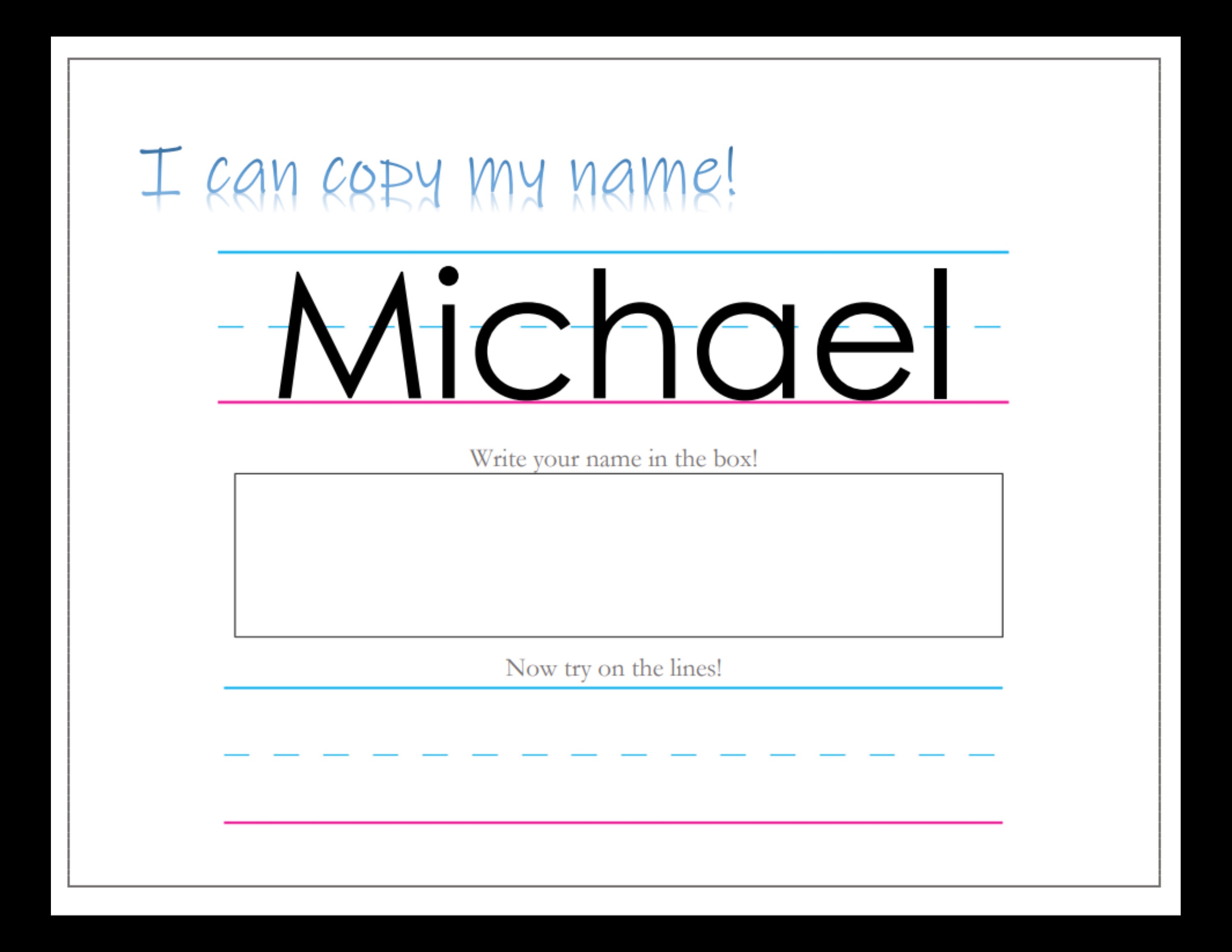 Name Writing Practice - 4 Worksheets (name Customizable) - Etsy