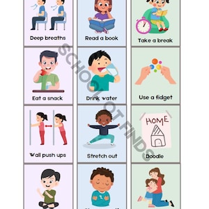 Sensory Cards/choice Board - Etsy