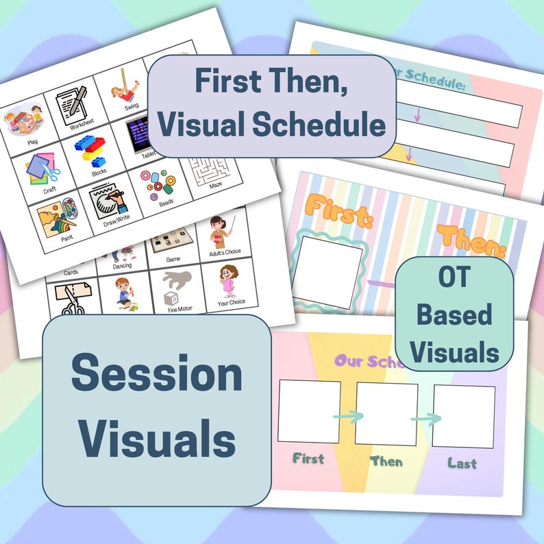 Visual Schedule for Sessions (OT Based) - Etsy