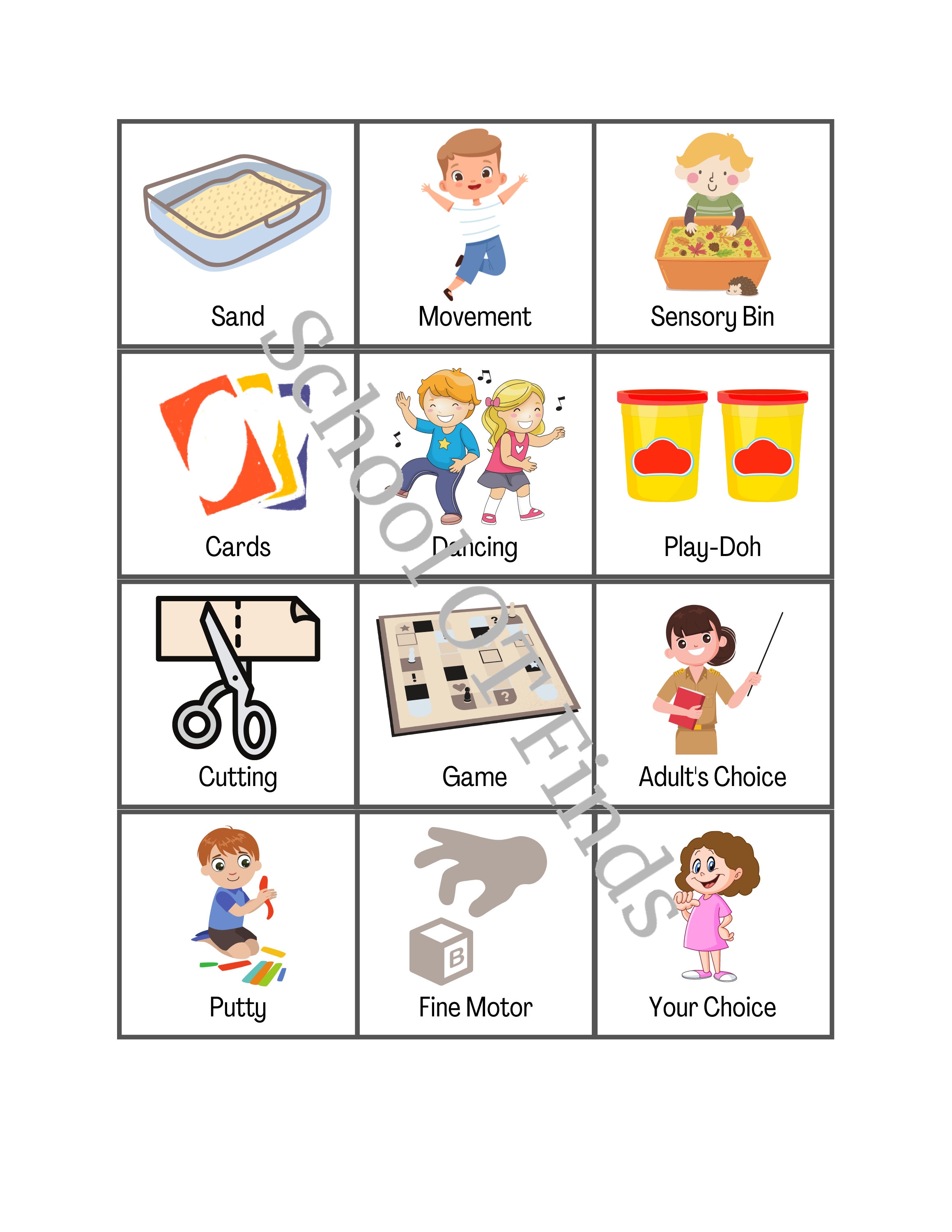 First Then & Visual Schedule - Etsy