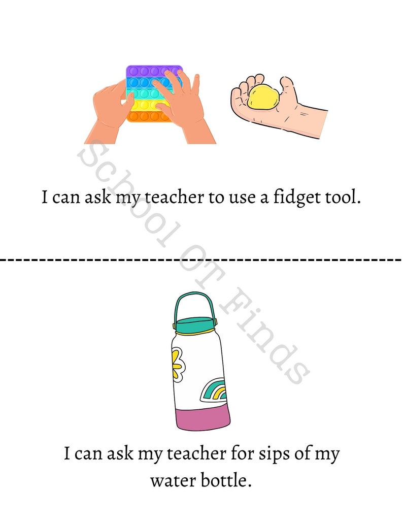 I Can Calm My Body (printable Sensory Story With Visuals) - Etsy