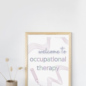 Occupational Therapy Wall Art (digital File PDF) - Etsy