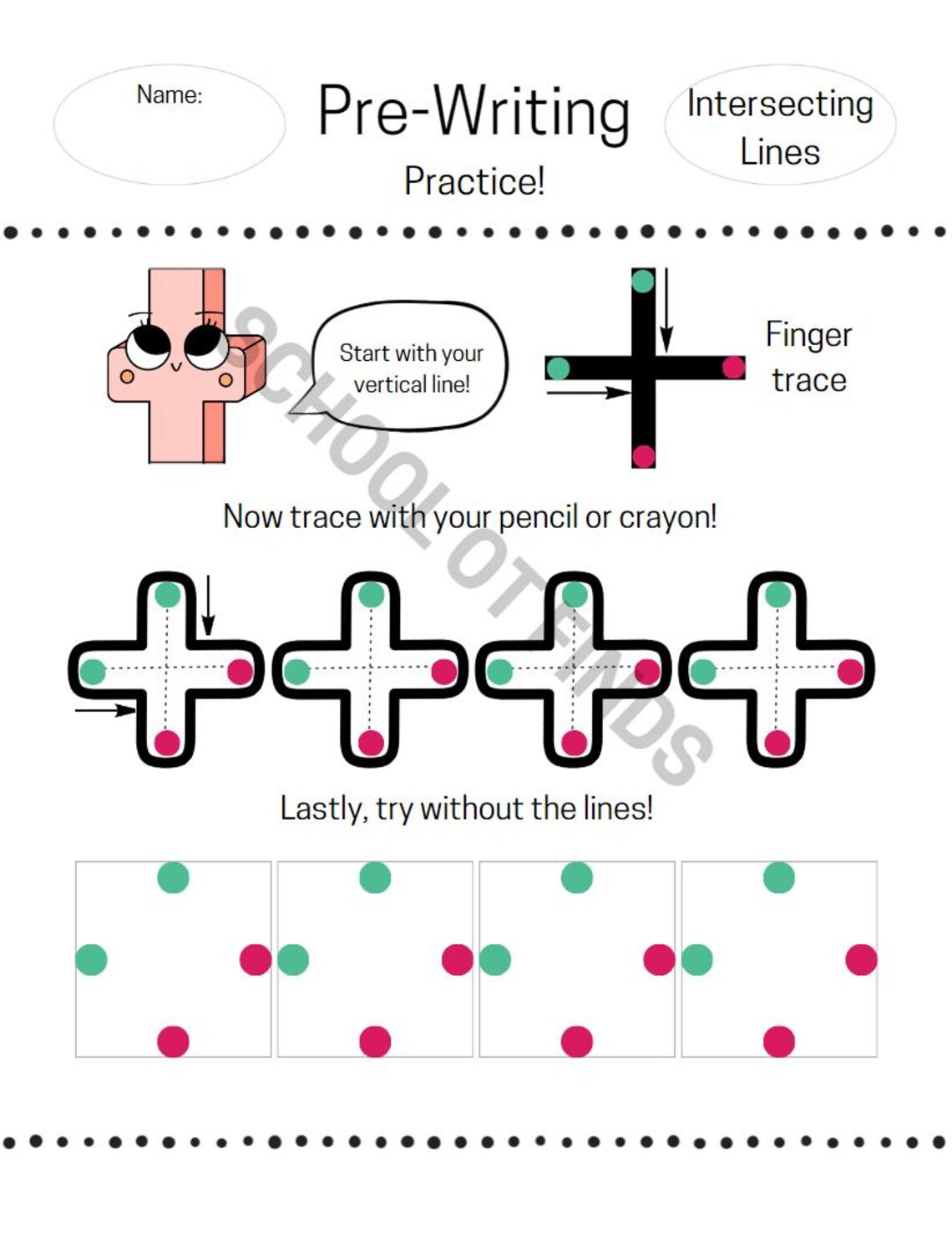 Pre Writing Data Collection & Practice - Etsy