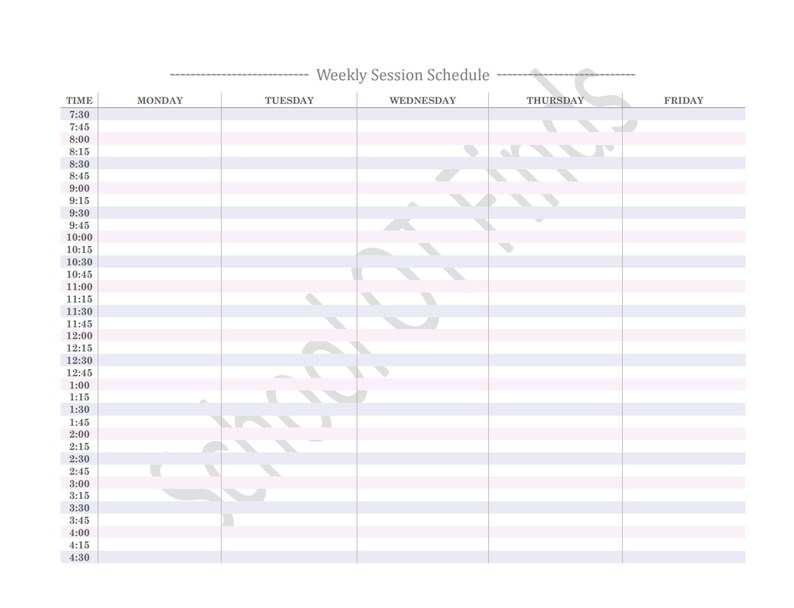 Pt/ot/speech Schedule and Goal Tracking - Etsy