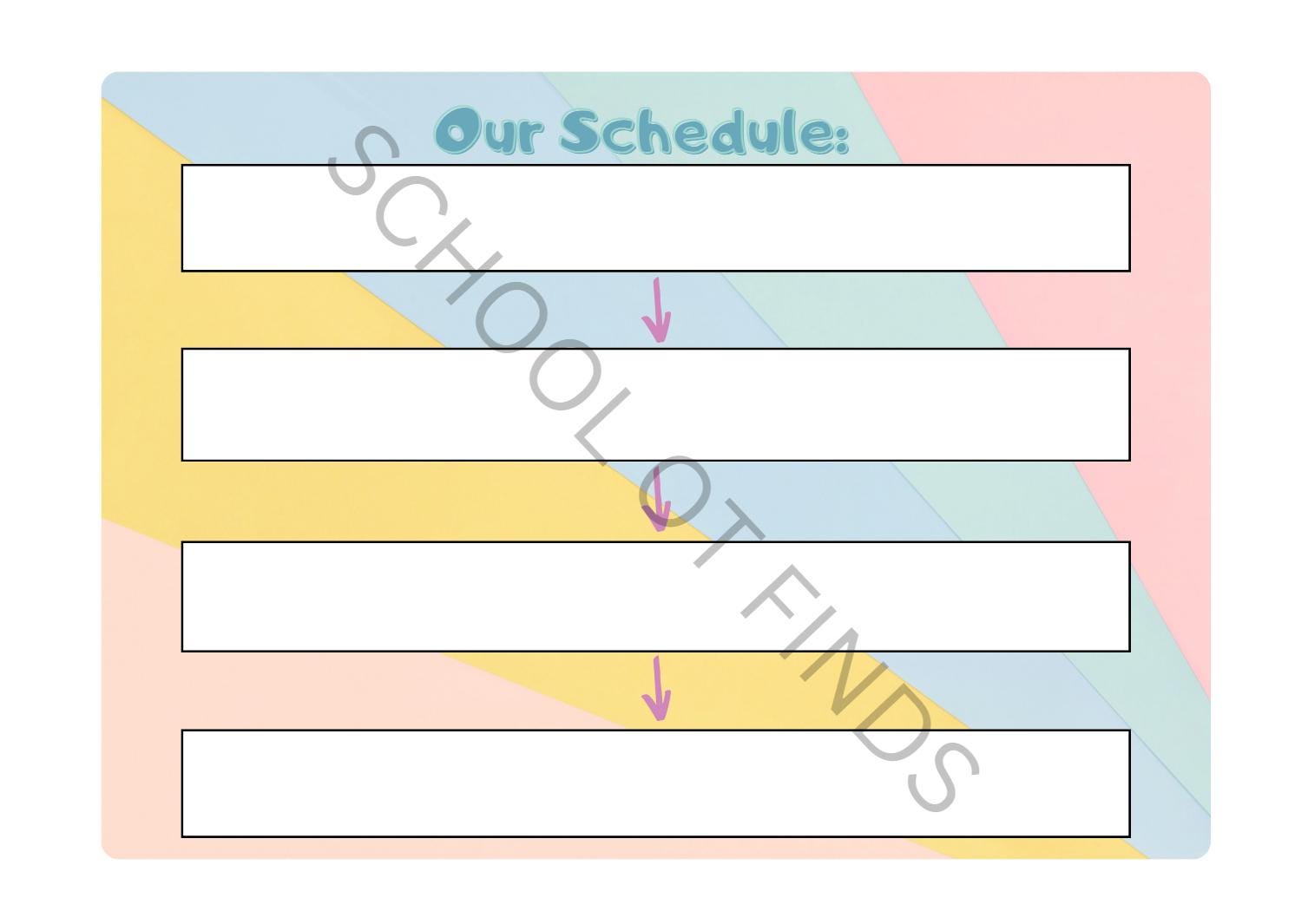 Visual Schedule for Sessions (OT Based) - Etsy