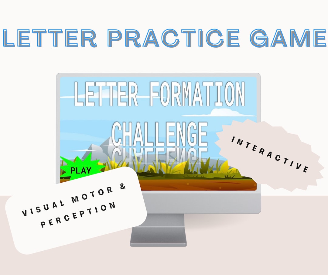 Interactive Letter Formation Fine Motor Game (occupational Therapy) W ...
