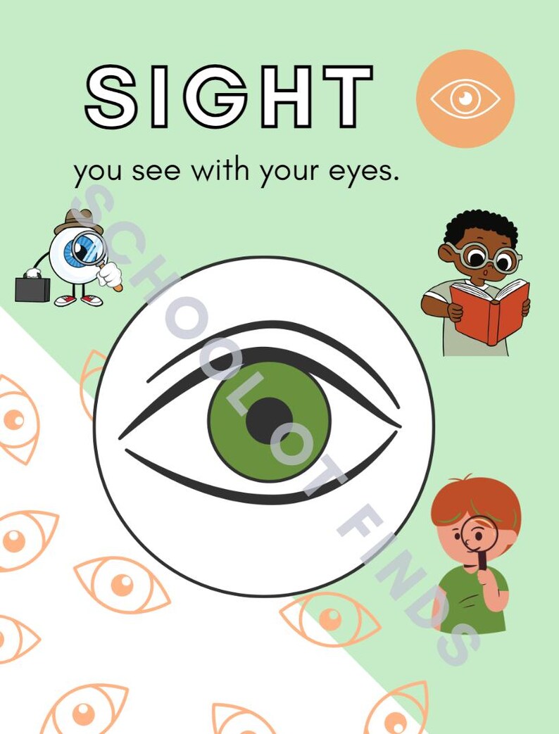 Sensory Posters (8.5x11, Digital) - Etsy