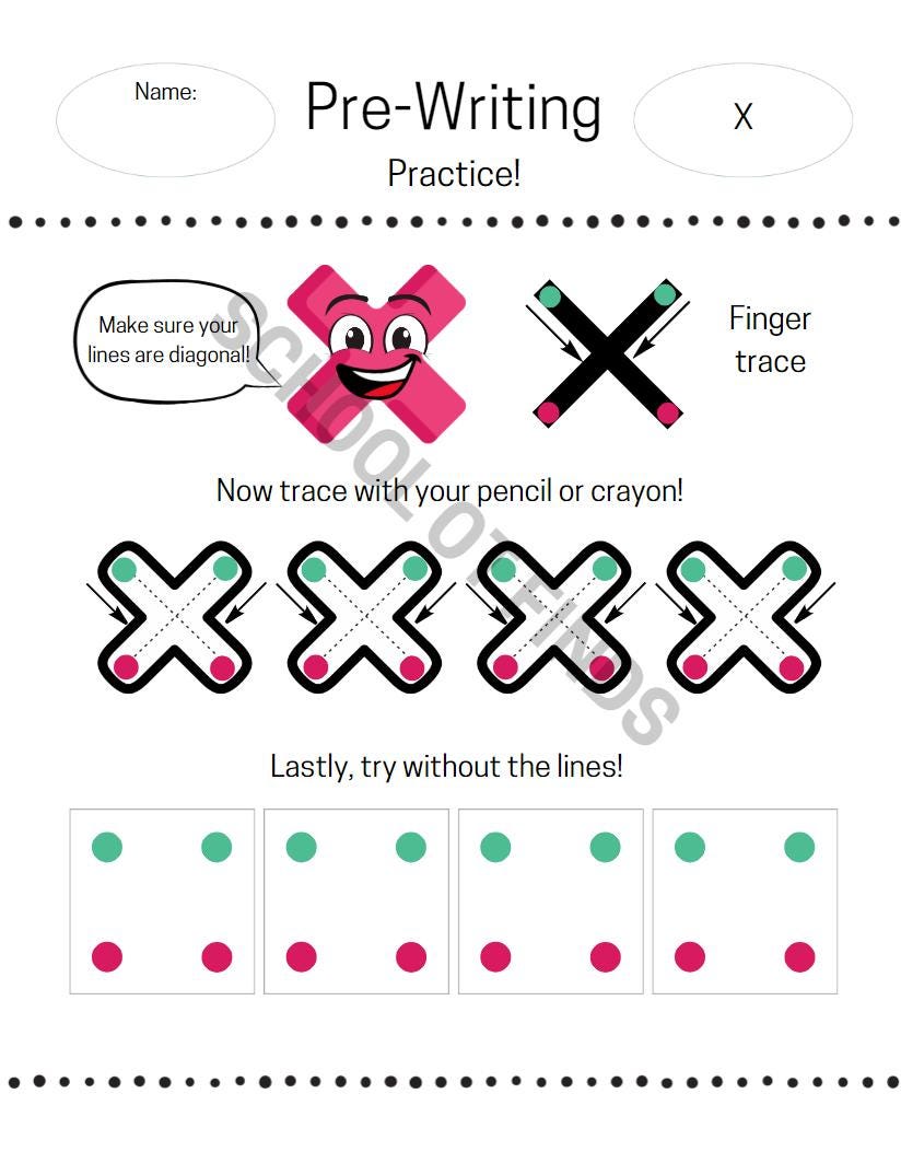 Pre Writing Data Collection & Practice - Etsy