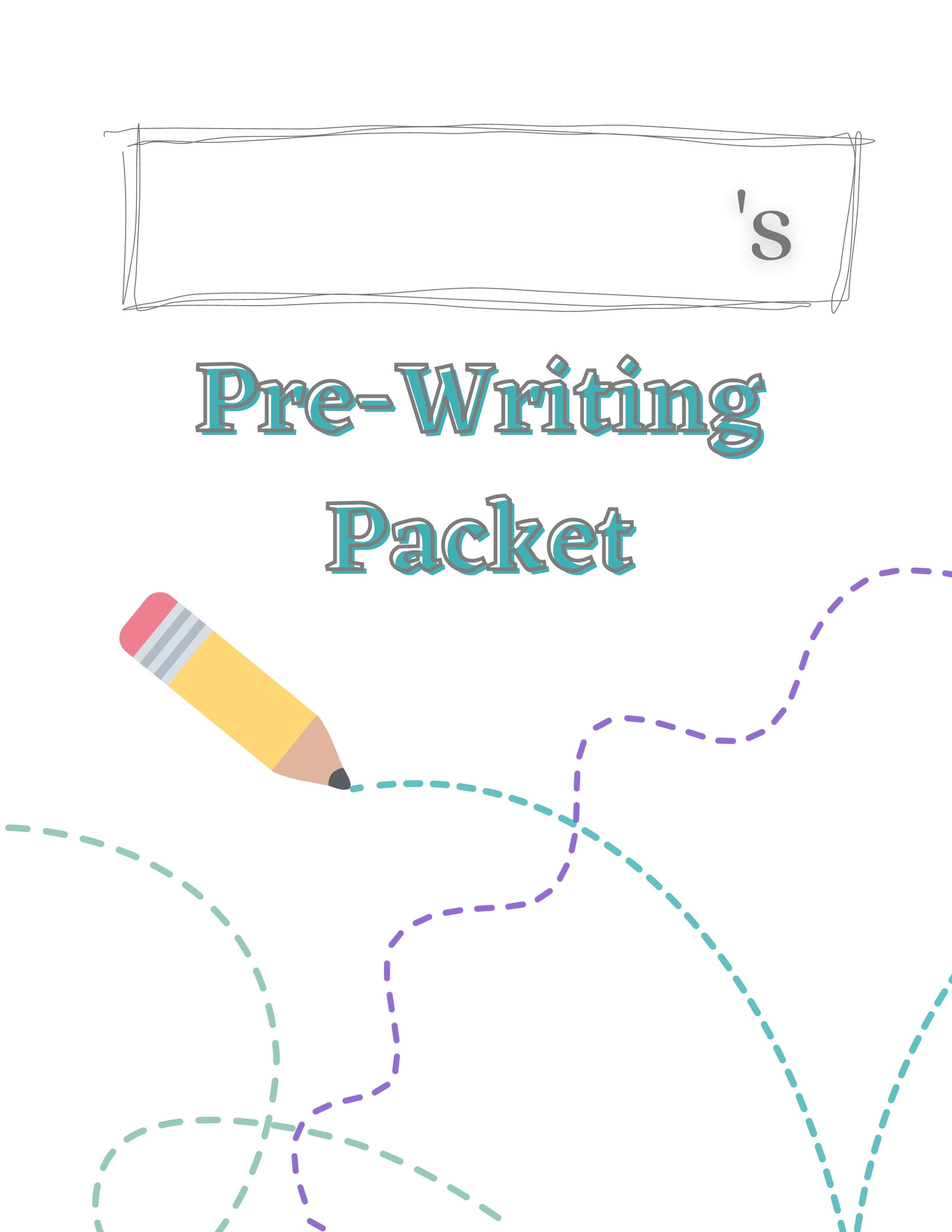 Pre-writing Strokes Packet (20 Pg) - Etsy