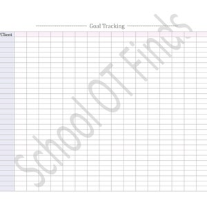 Pt/ot/speech Schedule and Goal Tracking - Etsy