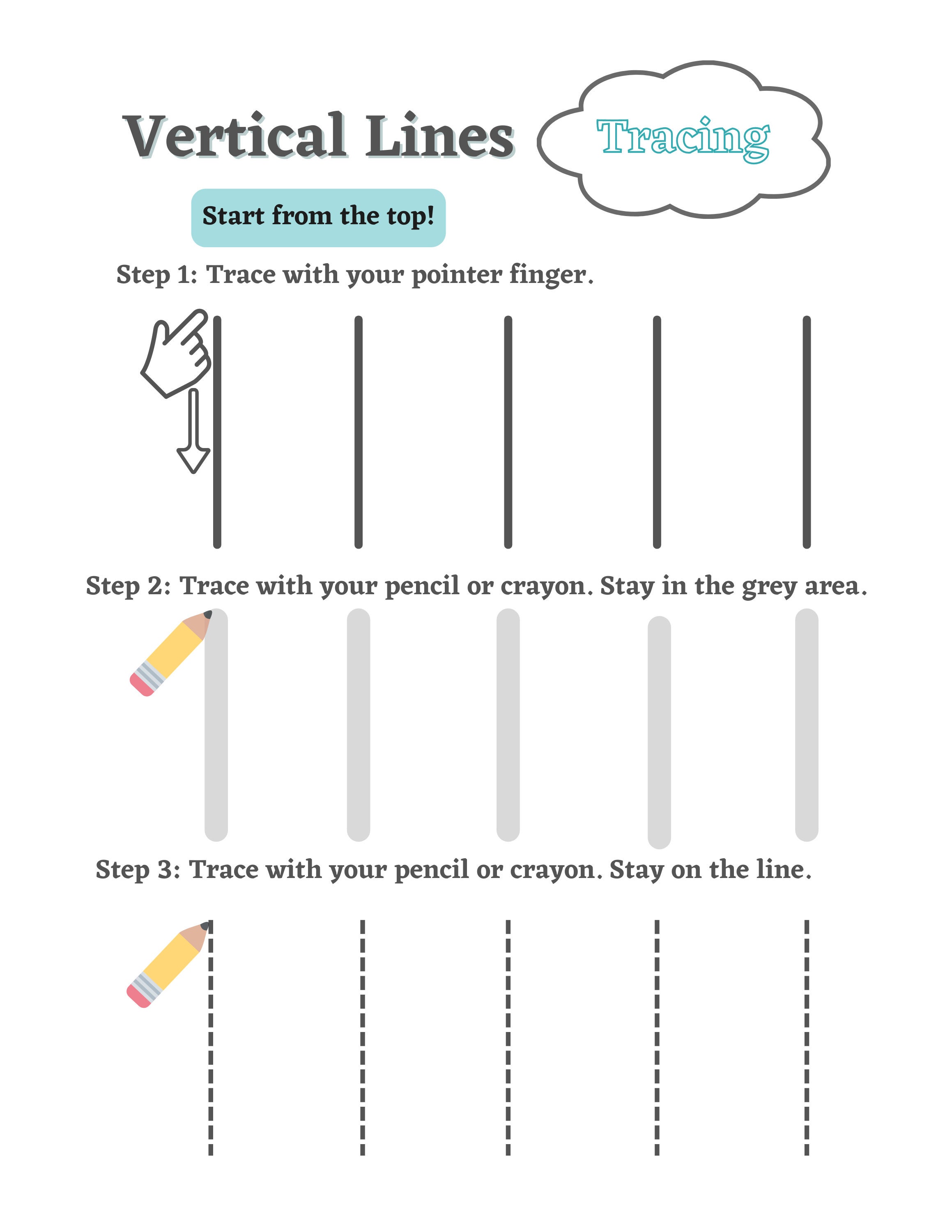 Pre-writing Strokes Packet 20 Pg - Etsy