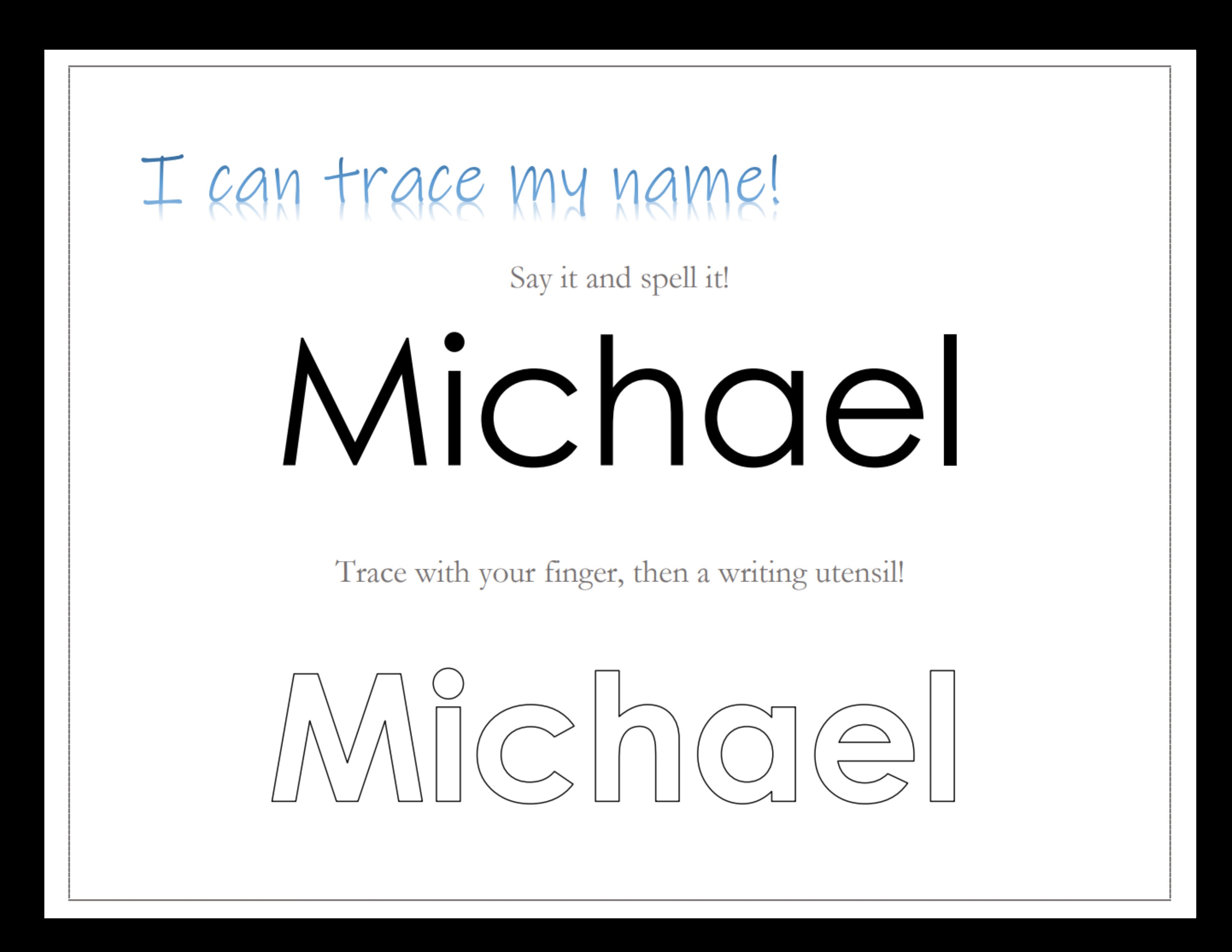 Name Writing Practice - 4 Worksheets (name Customizable) - Etsy