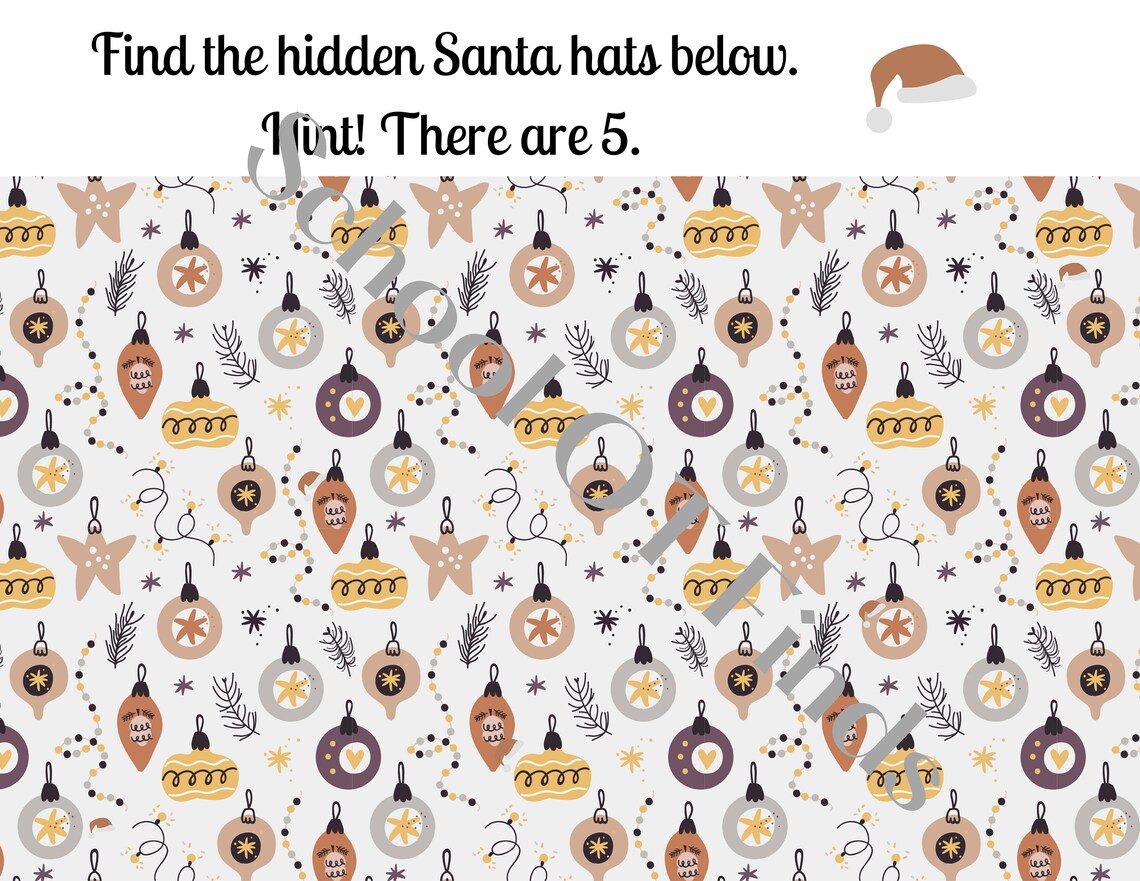 Christmas Visual Perception (digital) - Etsy