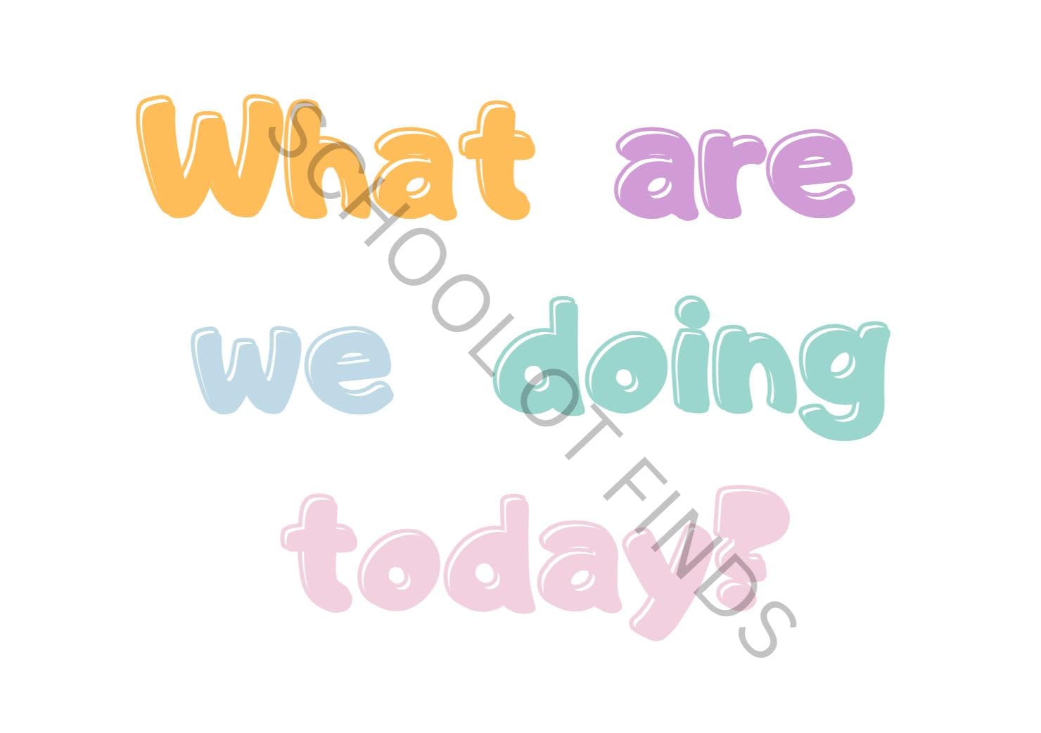 Visual Schedule for Sessions (OT Based) - Etsy