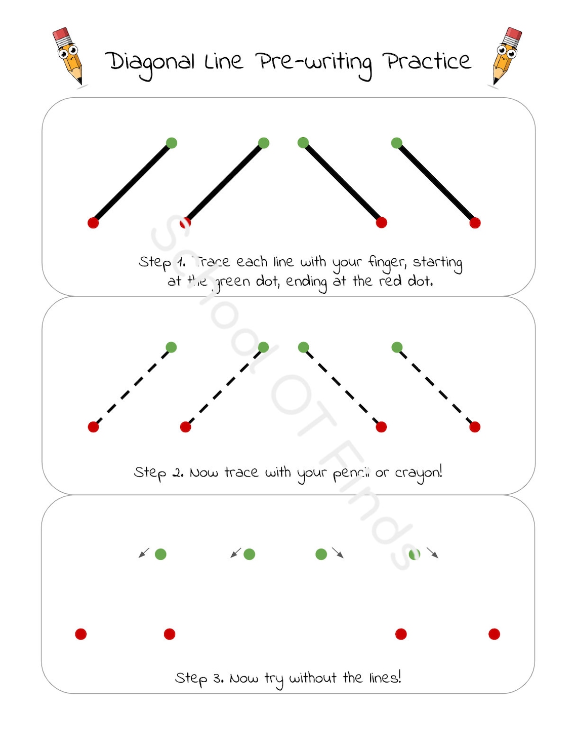 3 Step Pre-writing Packet - Etsy