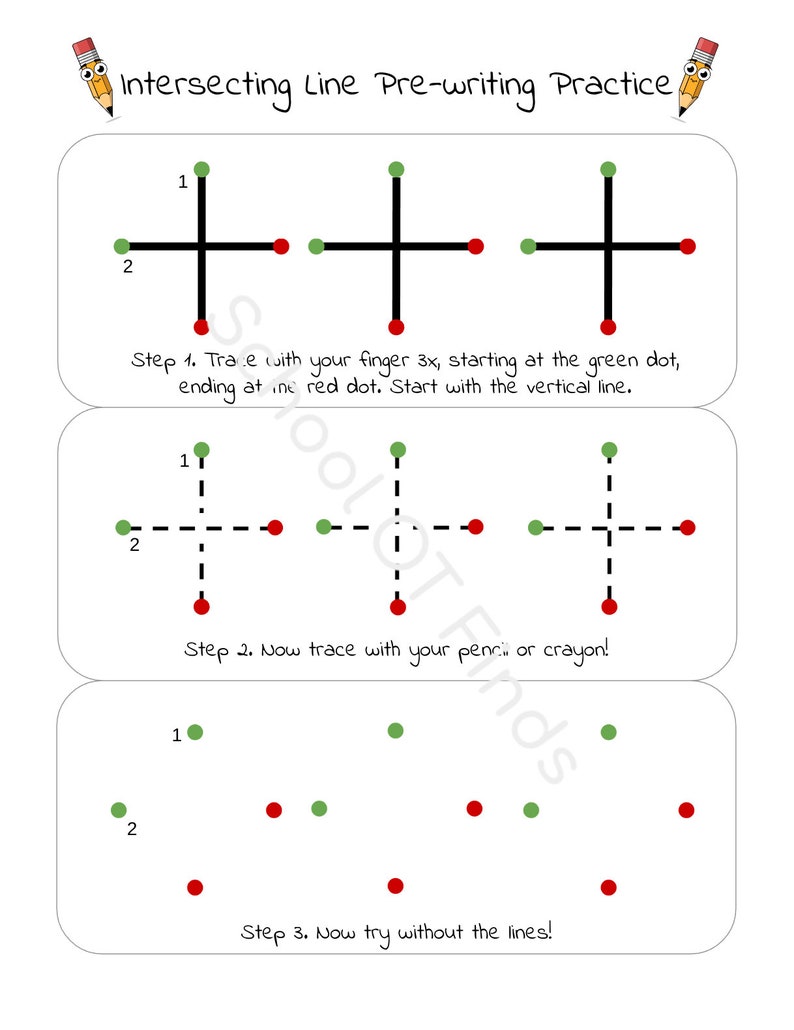 3 Step Pre-writing Packet - Etsy