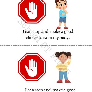 I Can Calm My Body (printable Sensory Story With Visuals) - Etsy